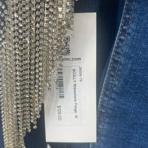 Scully | Jackets & Coats | Nwt Scully Denim Jacket With Rhinestone ...
